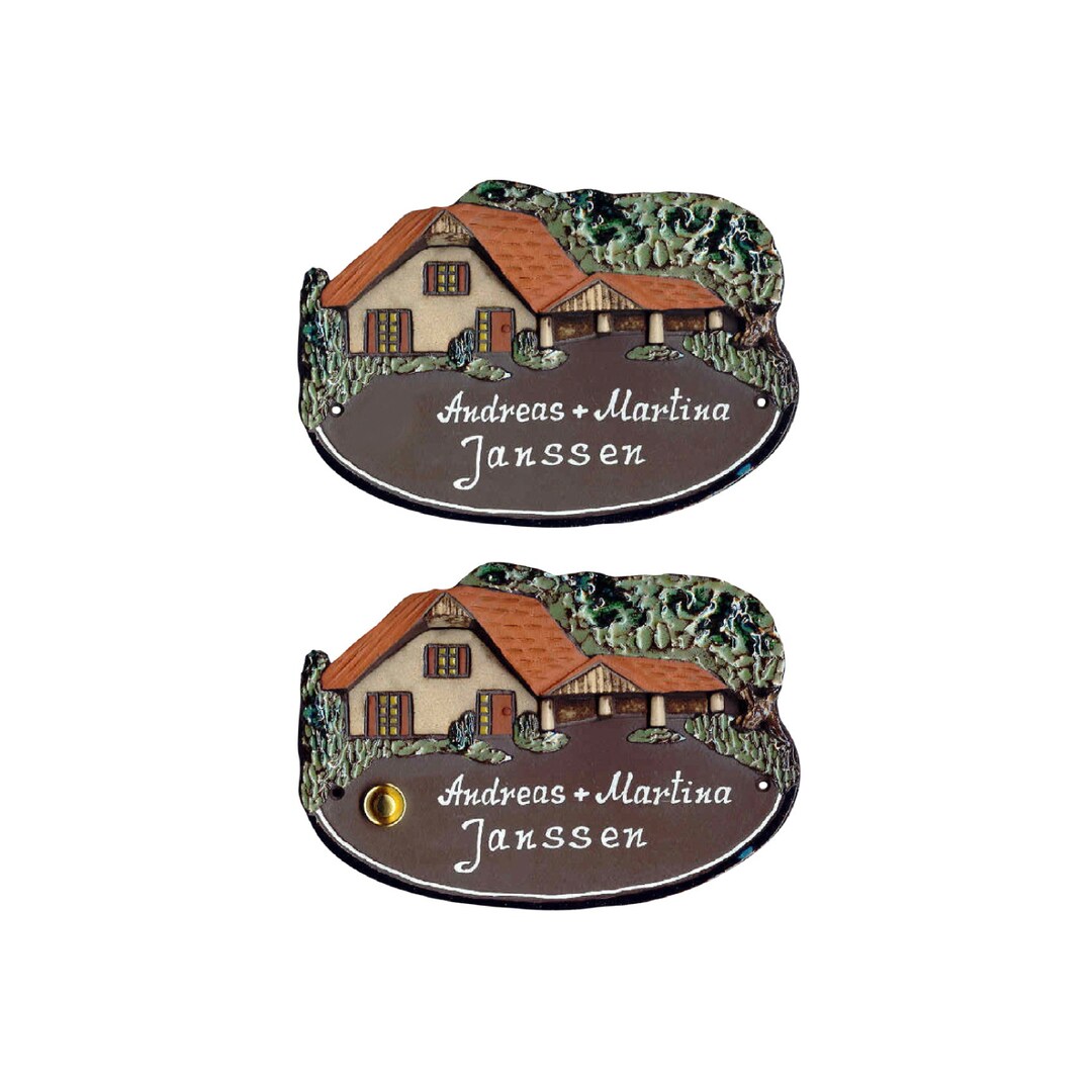 Ceramic Sign House With Carport Nameplate Sign 235 X 165 Cm Also With ...