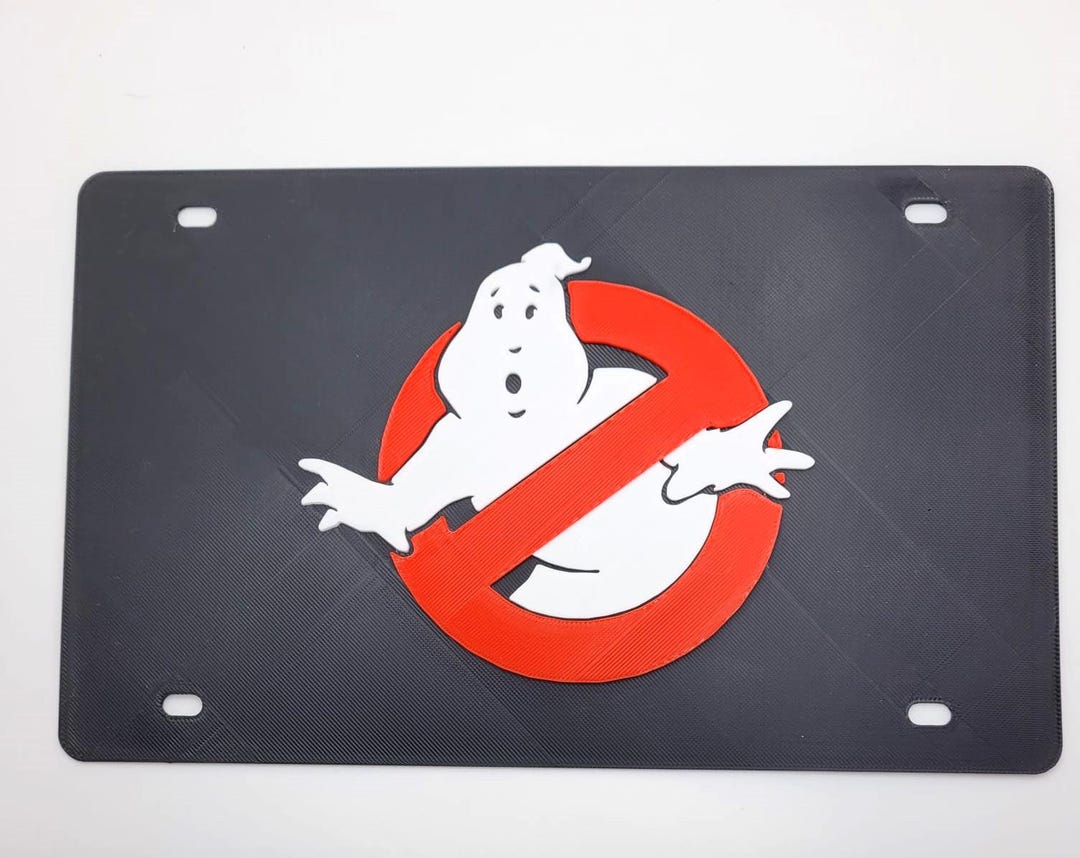Custom "ghostbusters" License Plate Tag, 6" X 9" - Durable Plastic - Etsy