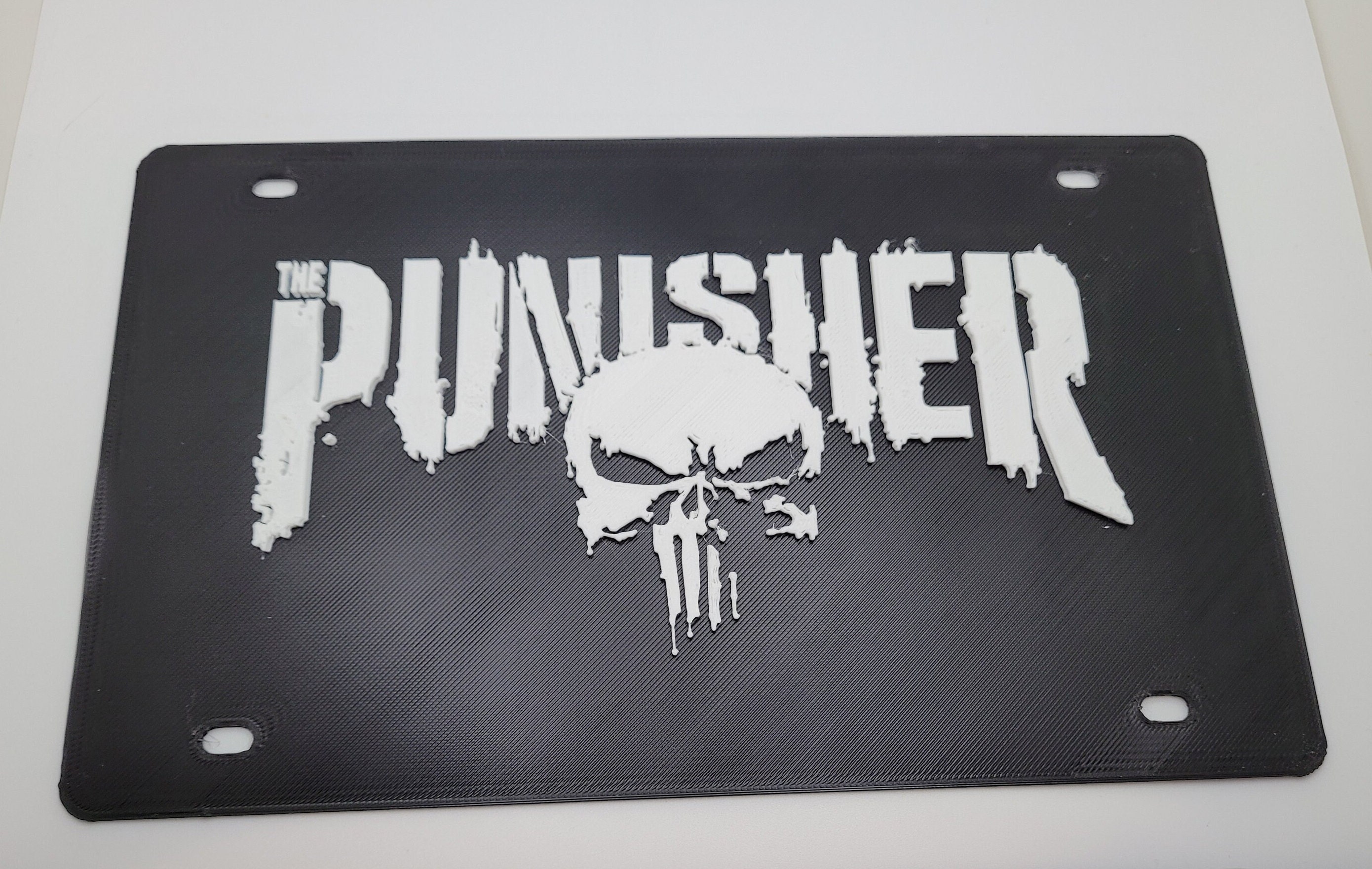 Custom 'the Punisher' Front License Plate Tag 3D Printed, 6 X 9 Durable ...