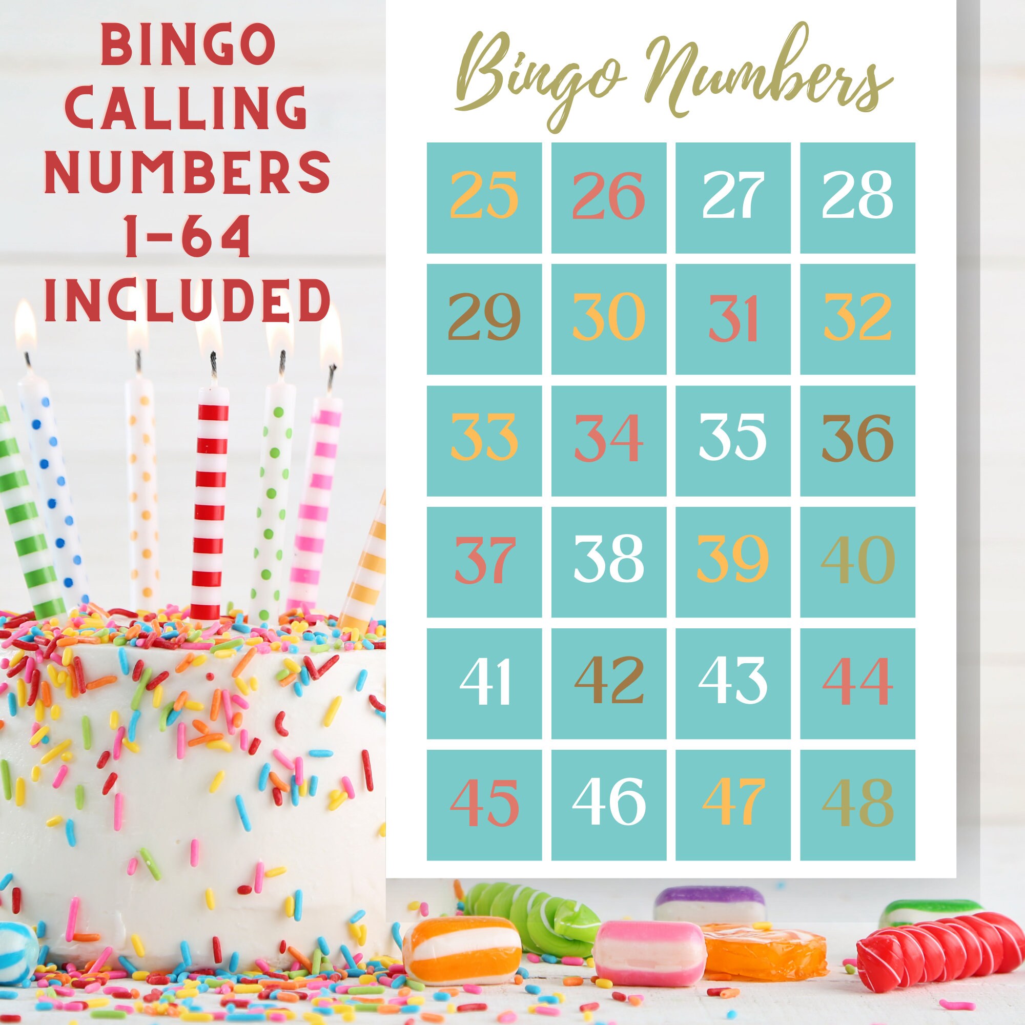 Personalized Birthday Bingo Cards With Photo Birthday Game - Etsy