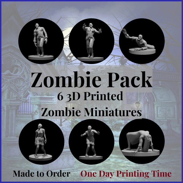 Zombie Miniatures - Etsy