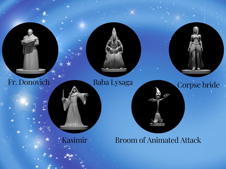 D&D Dnd 3D 8K Prints. Curse of Strahd 25 Miniature Set - Etsy