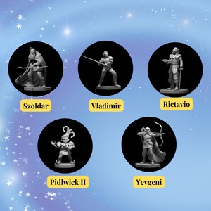 D&D Dnd 3D 8K Prints. Curse of Strahd 25 Miniature Set - Etsy