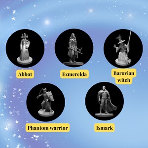 D&D Dnd 3D 8K Prints. Curse of Strahd 25 Miniature Set - Etsy