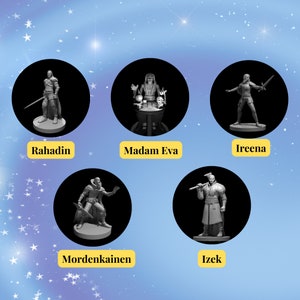 D&D Dnd 3D 8K Prints. Curse of Strahd 25 Miniature Set - Etsy