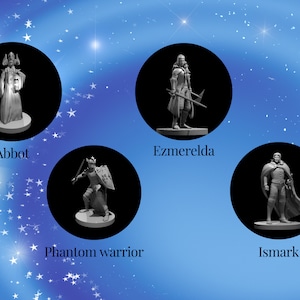 D&D Dnd 3D 8K Prints. Curse of Strahd 25 Miniature Set - Etsy