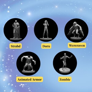 D&D Dnd 3D 8K Prints. Curse of Strahd 25 Miniature Set - Etsy