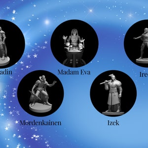 D&D Dnd 3D 8K Prints. Curse of Strahd 25 Miniature Set - Etsy