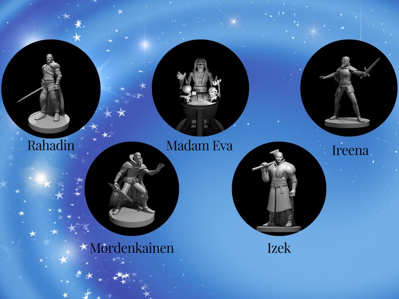 D&D Dnd 3D 8K Prints. Curse of Strahd 25 Miniature Set - Etsy