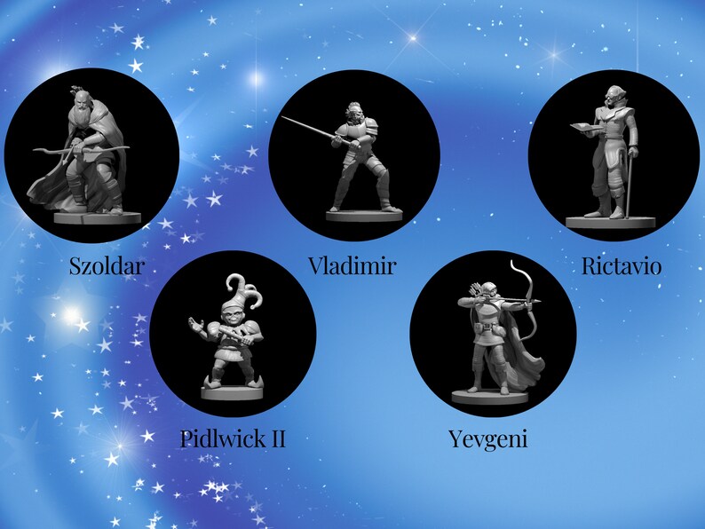 D&D Dnd 3D 8K Prints. Curse of Strahd 25 Miniature Set - Etsy