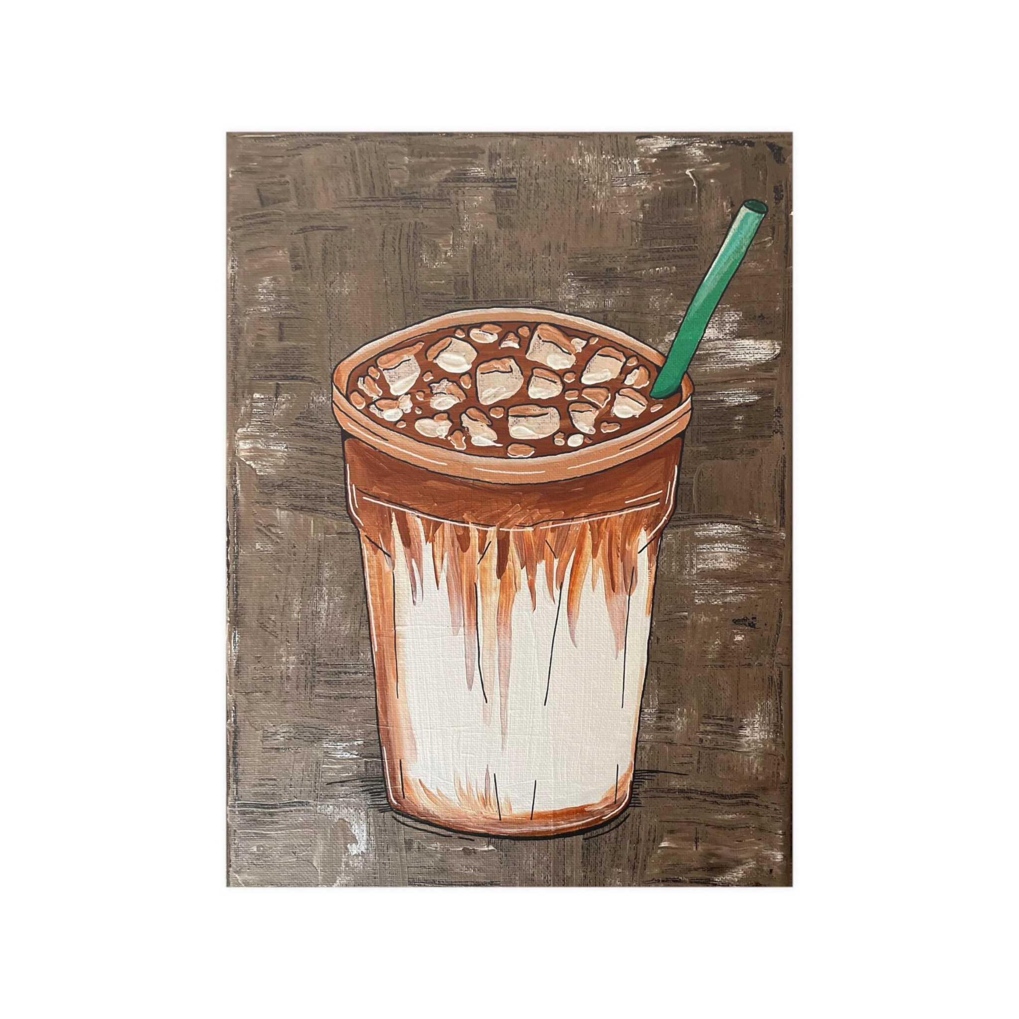 Iced Coffee Art Print Satin Posters 210gsm - Etsy