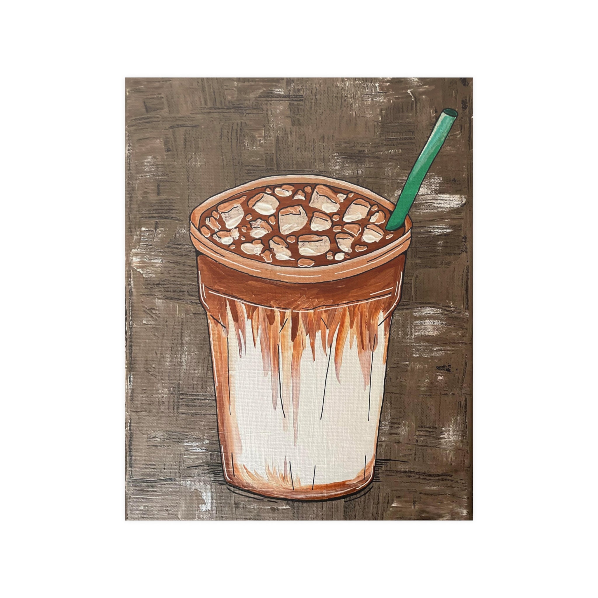 Iced Coffee Art Print Satin Posters 210gsm - Etsy