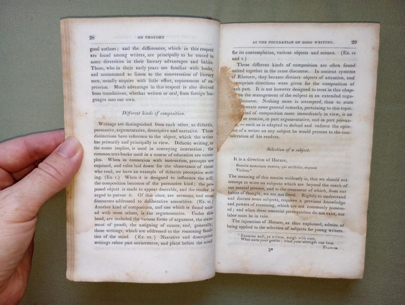 Antique Textbook 1800s Newman's Rhetoric Style, Skill & Taste in Good ...