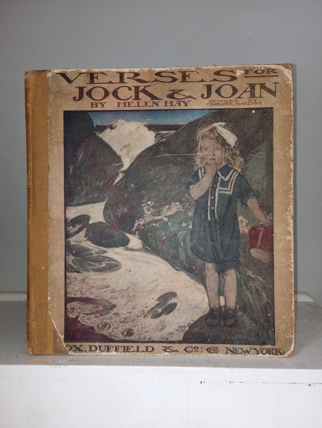 Antique Children's Book: Verses for Jock & Joan 1905 Illustrated Poems ...
