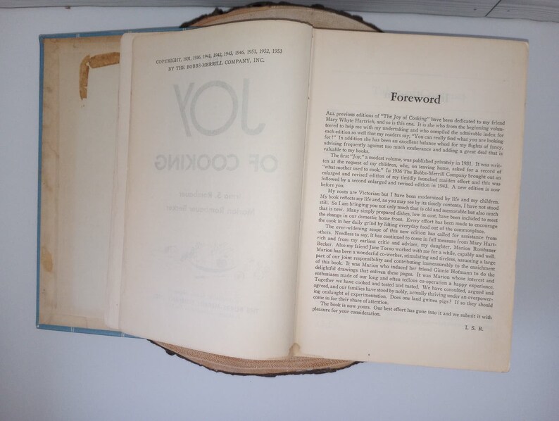 The Joy of Cooking 1953 Irma Rombauer Marion Rombauer Becker Vintage ...