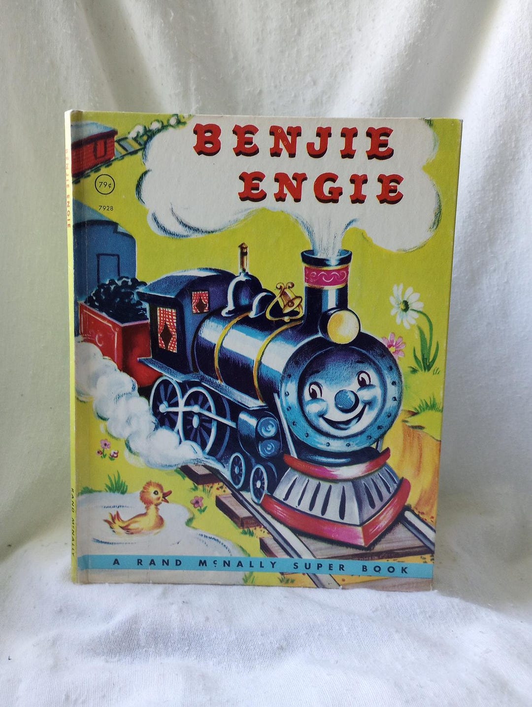 Vintage Children's Book 1950 Benjie Engie Train Story Beautifully ...