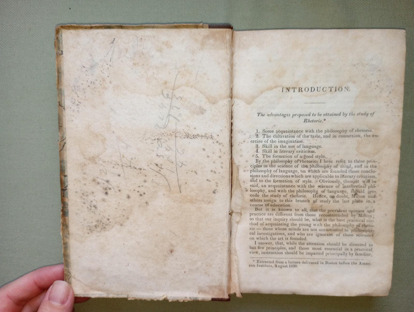 Antique Textbook 1800s Newman's Rhetoric Style, Skill & Taste in Good ...