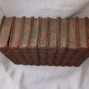 Antique Book Set: 1821 Rare French Oeuvres Completes De Lord Byron 10 ...