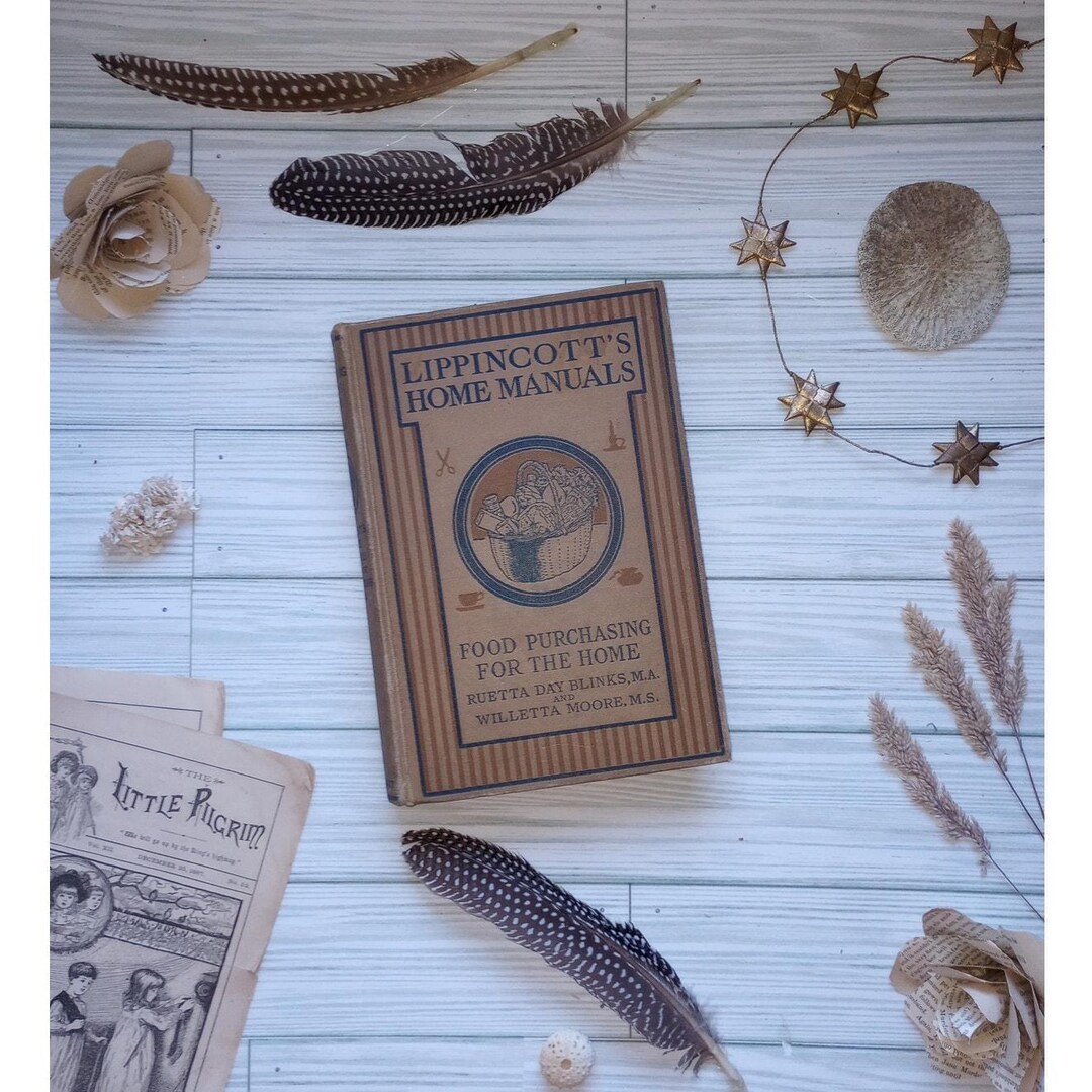 Vintage Book: Grocery Shopping Book Lippincott's Home Manual Food ...