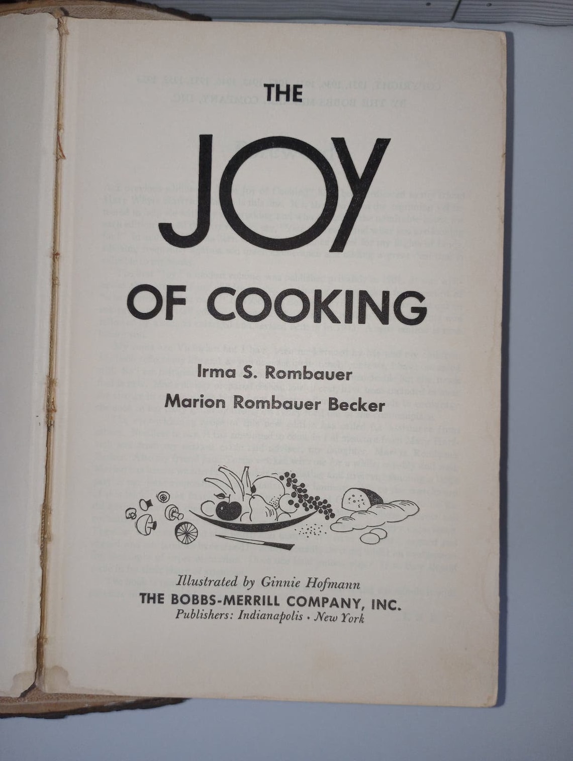 The Joy of Cooking 1953 Irma Rombauer Marion Rombauer Becker Vintage ...