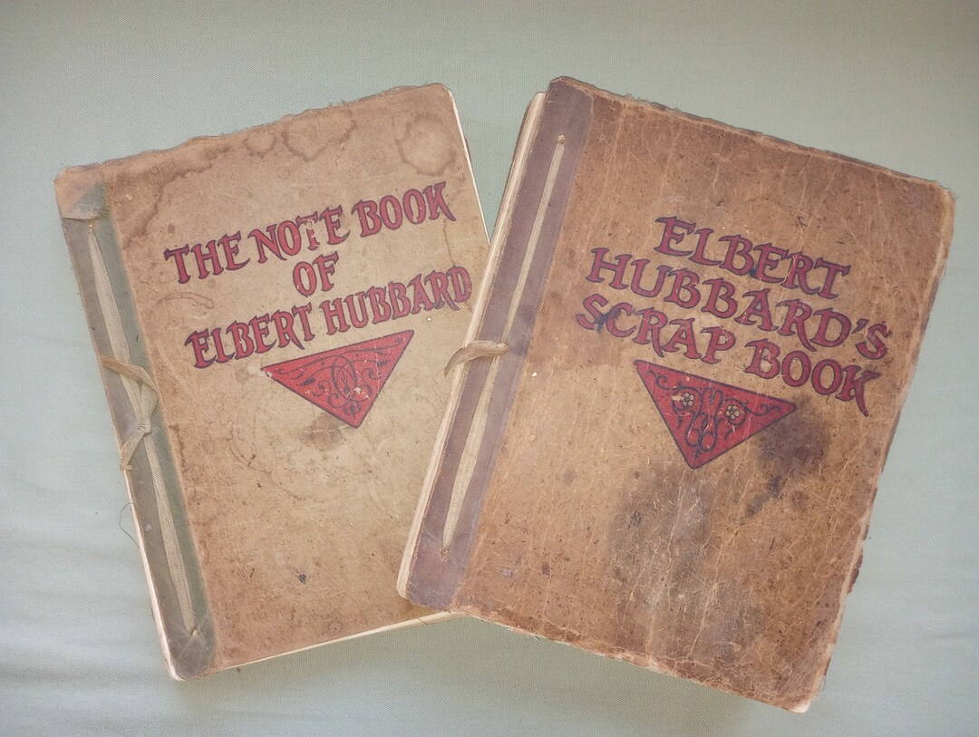 Antique Books: Set of 2 Vintage Philosophy Books Elbert Hubbard Scrap ...