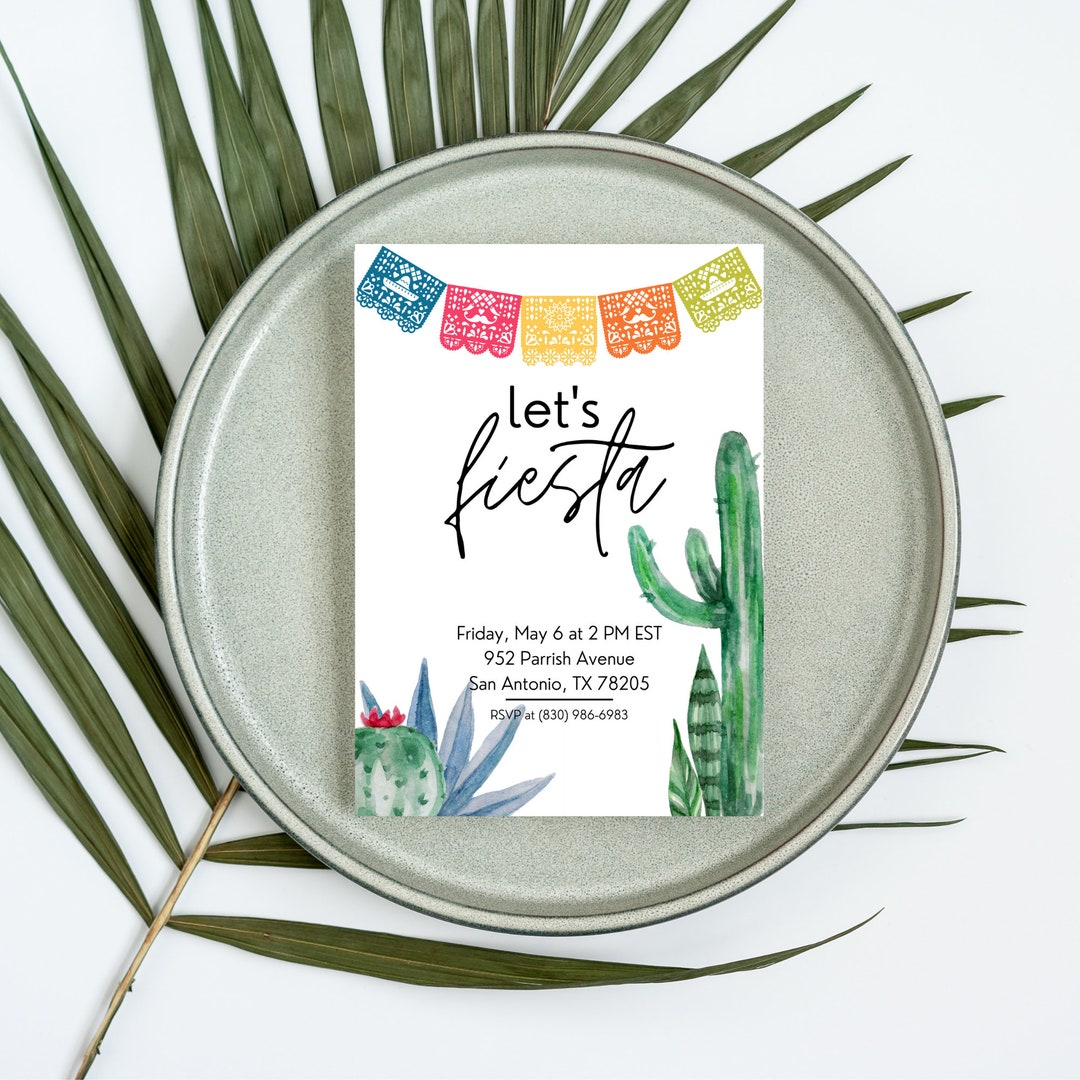 Fiesta Theme Invitation Bundle | Printable & Customizable - Etsy