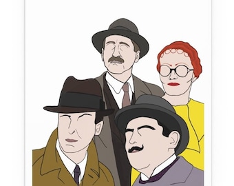 Poirot Poster - Etsy UK
