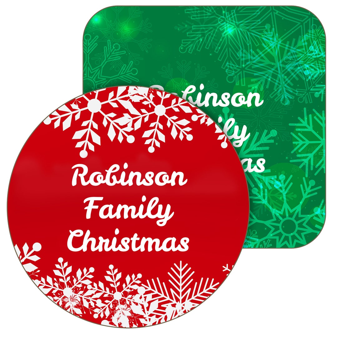 Personalised Christmas Coaster - Etsy