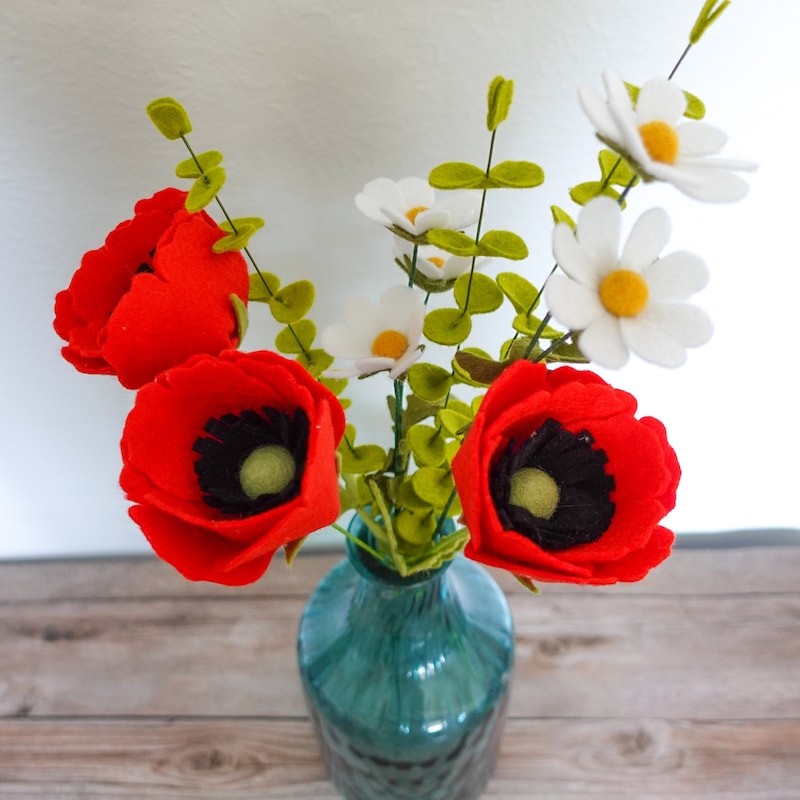 Artificial Poppy Bouquets - Etsy