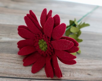 PDF Pattern & Tutorial: Felt Flower Pattern Gerbera Daisy Cricut ...