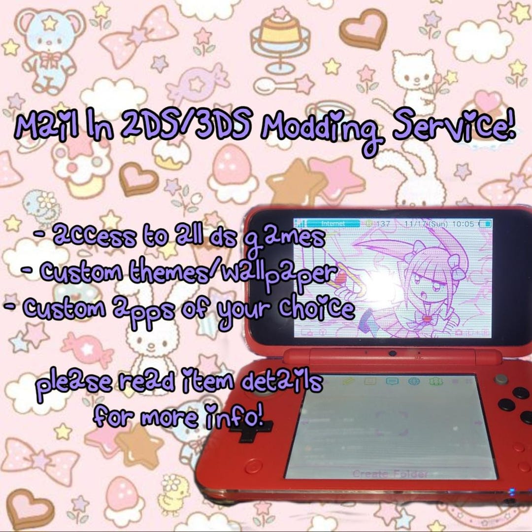 Mail-in 2DS/3DS Modding Service please Read Item Details B4 Buying - Etsy
