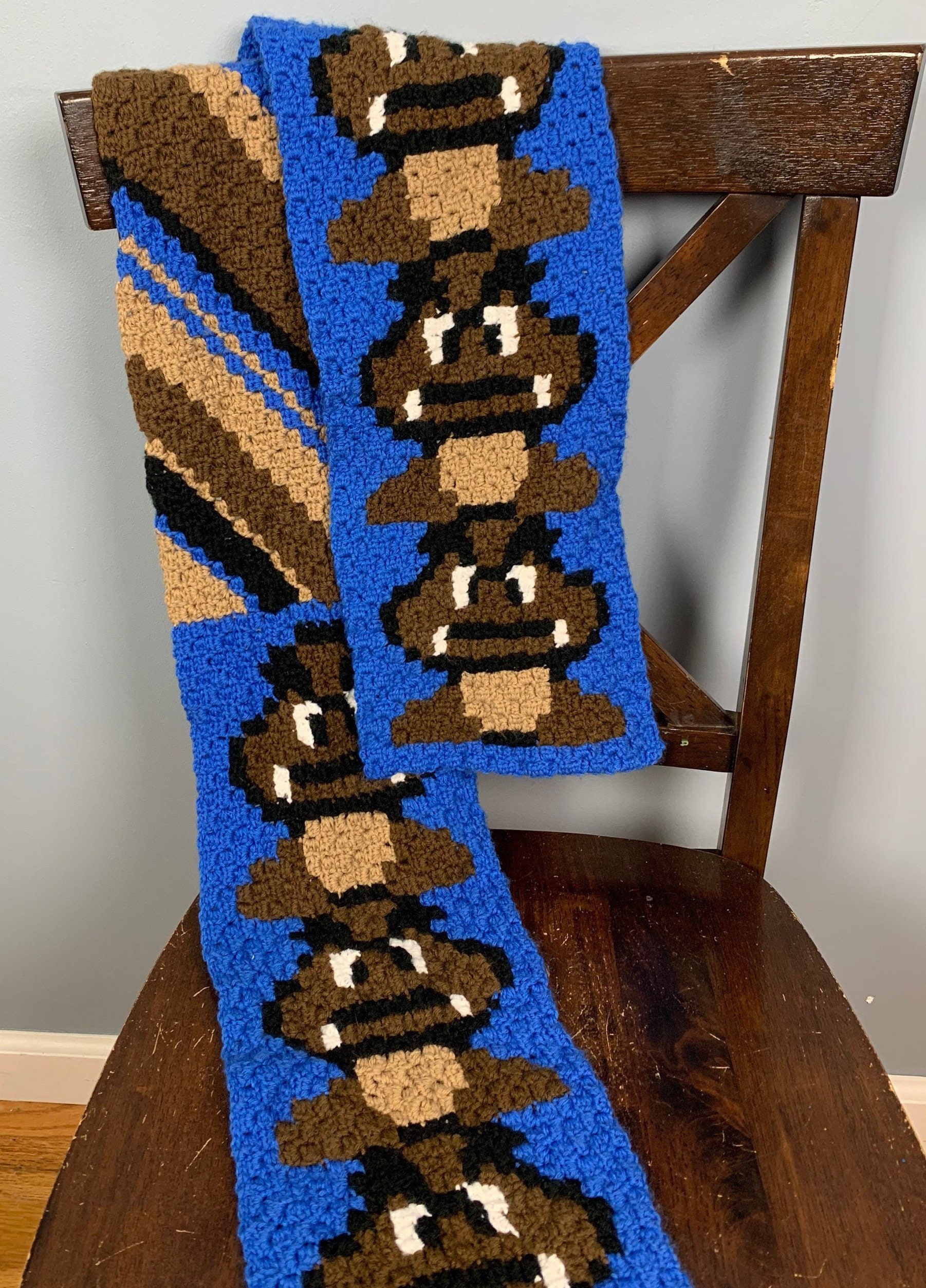 Goomba Scarf C2C Crochet Pattern - Etsy