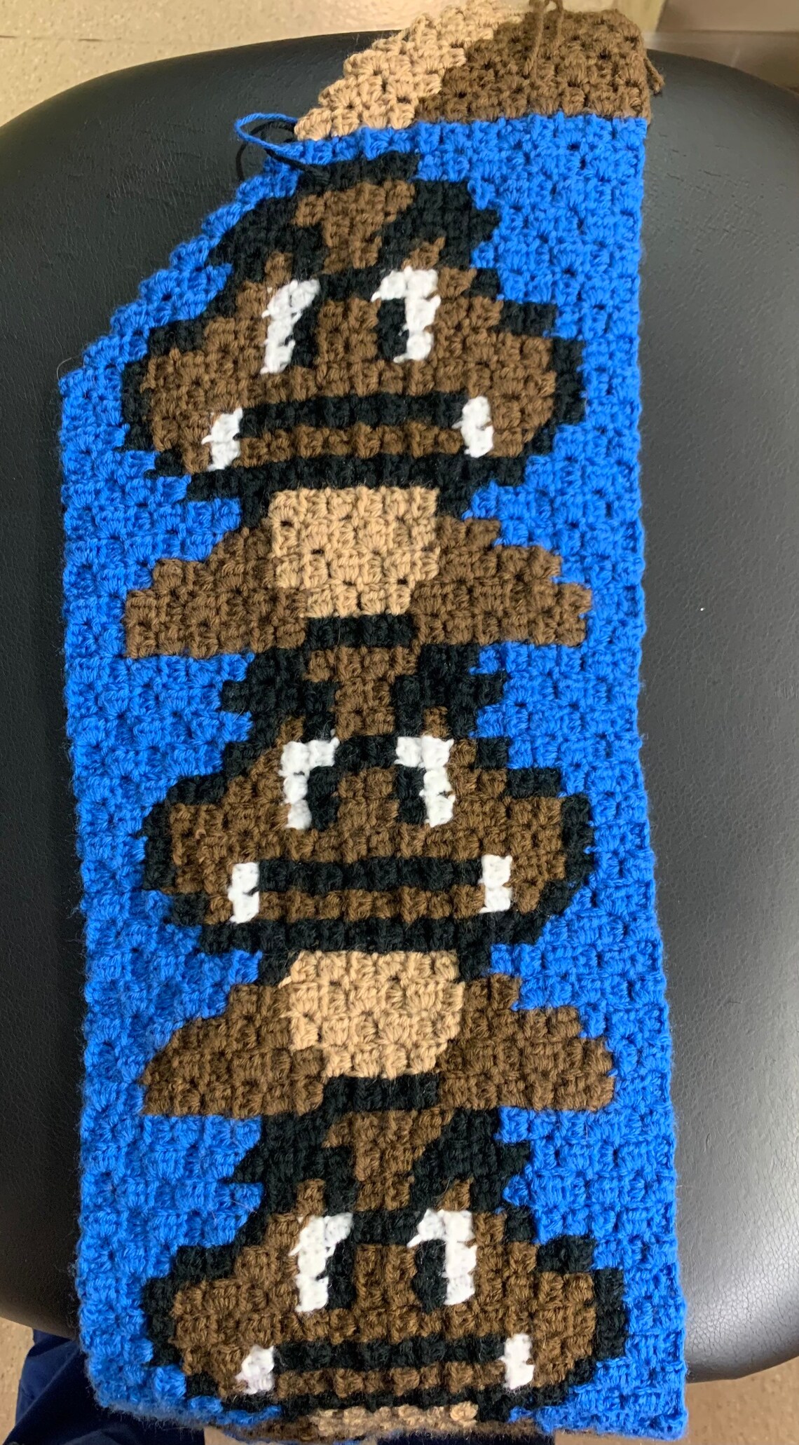 Goomba Scarf C2C Crochet Pattern - Etsy