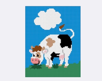 Highland Cow C2C Crochet Pattern C2C Graphgan Pattern / C2C Graphs ...