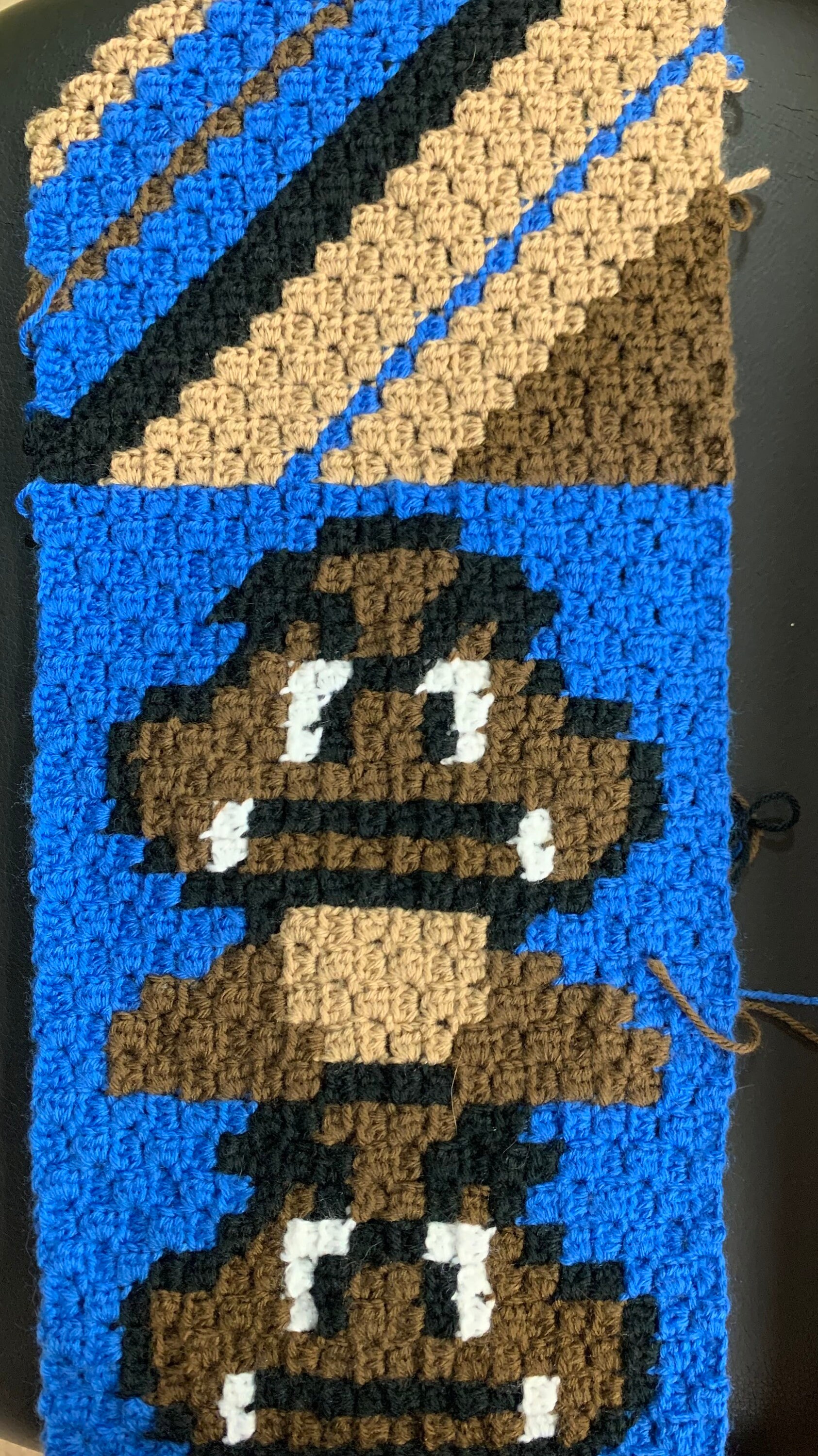 Goomba Scarf C2C Crochet Pattern - Etsy