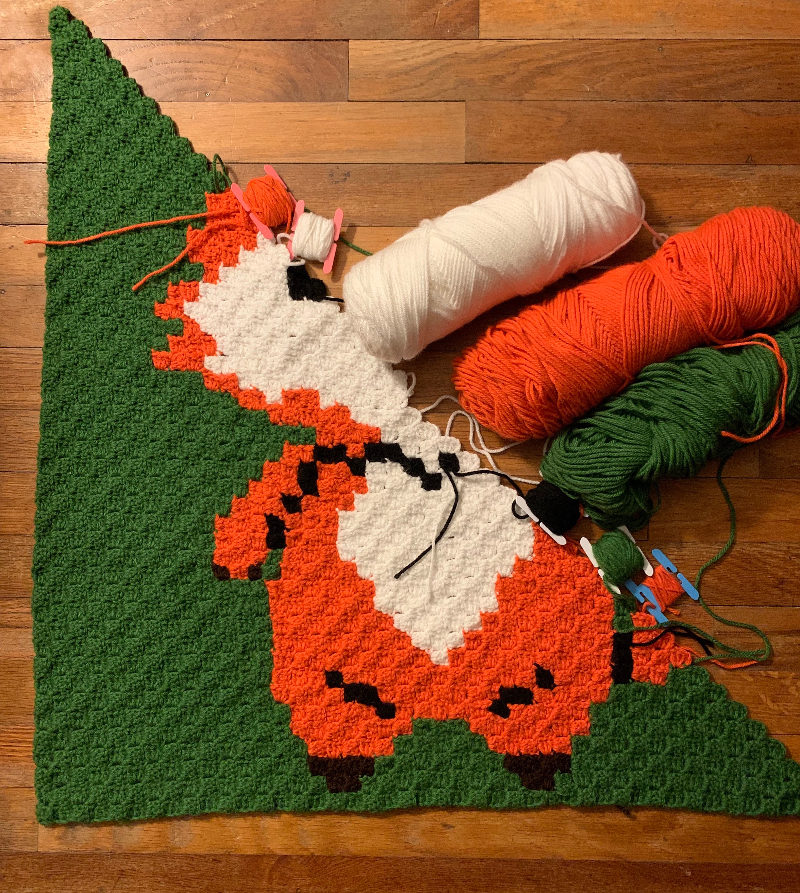 Fox C2C Crochet Pattern C2C Graphgan Pattern / C2C Graphs / C2C Crochet ...