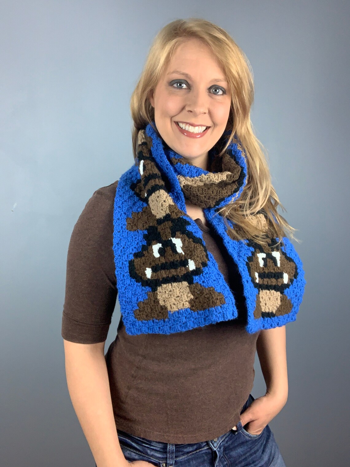 Goomba Scarf C2C Crochet Pattern | Etsy