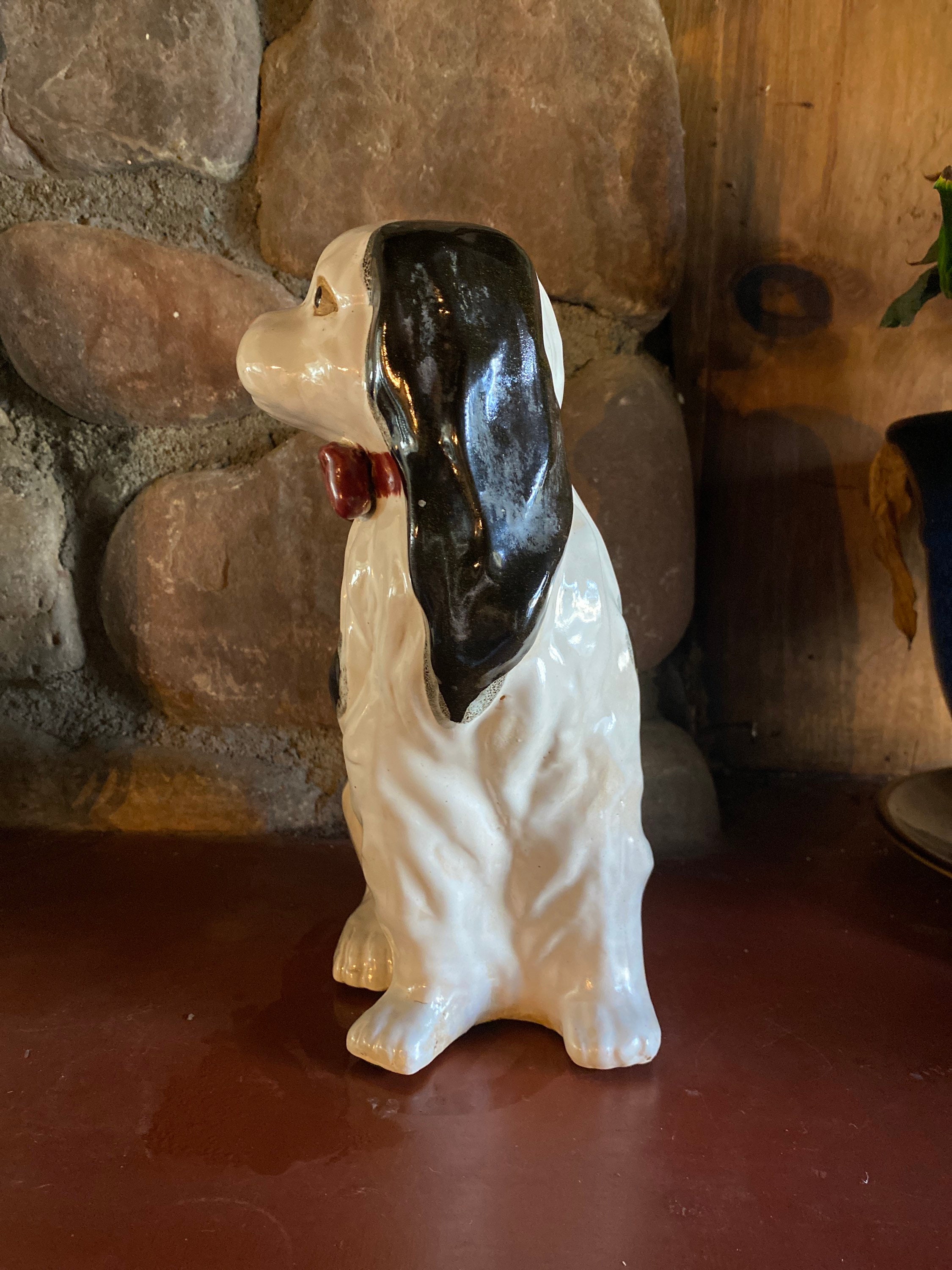 Vintage Staffordshire Style English Spaniel comfort Dog - Etsy