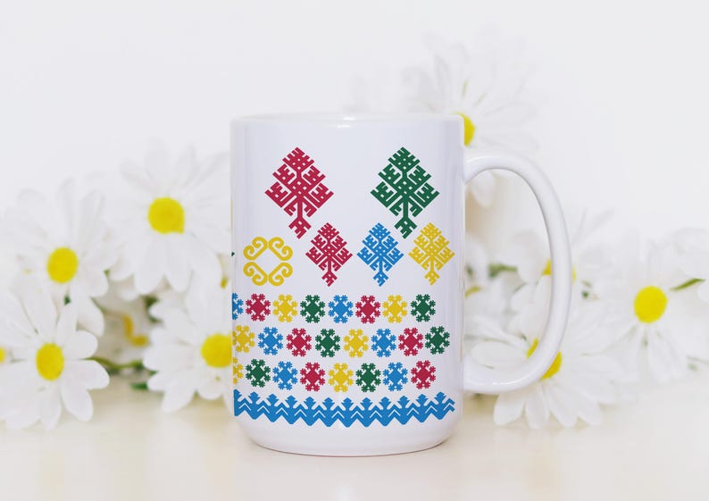 Iu Mien Embroidery Design | Yellow Red Blue and Green | 11oz 15oz ...