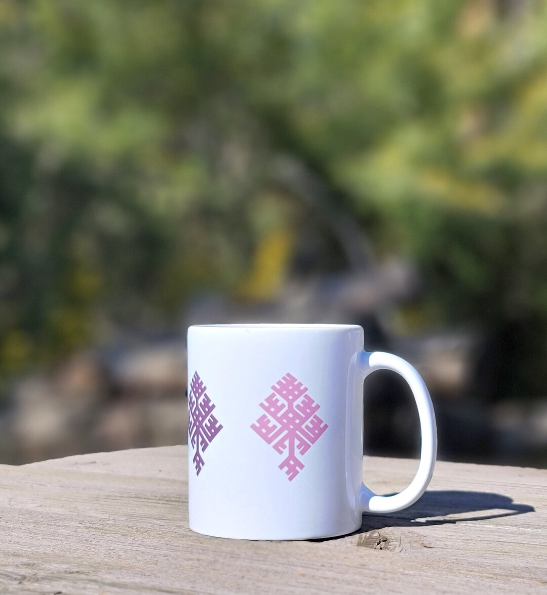 Iu Mien Embroidery Design Coffee Mug | 11oz Coffee Mug | Tea Mug - Etsy