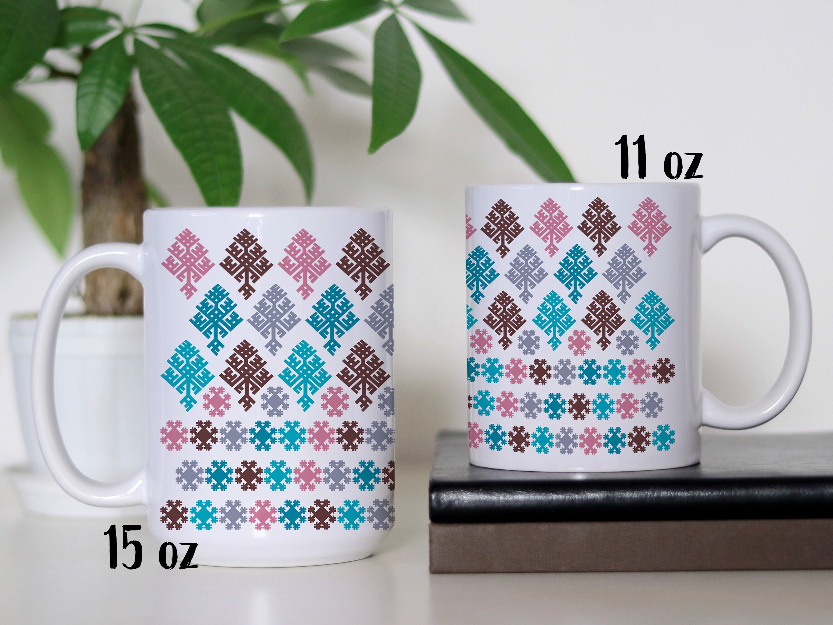 Iu Mien Embroidery Design | 11oz 15oz Coffee Mug | Tea Mug - Etsy