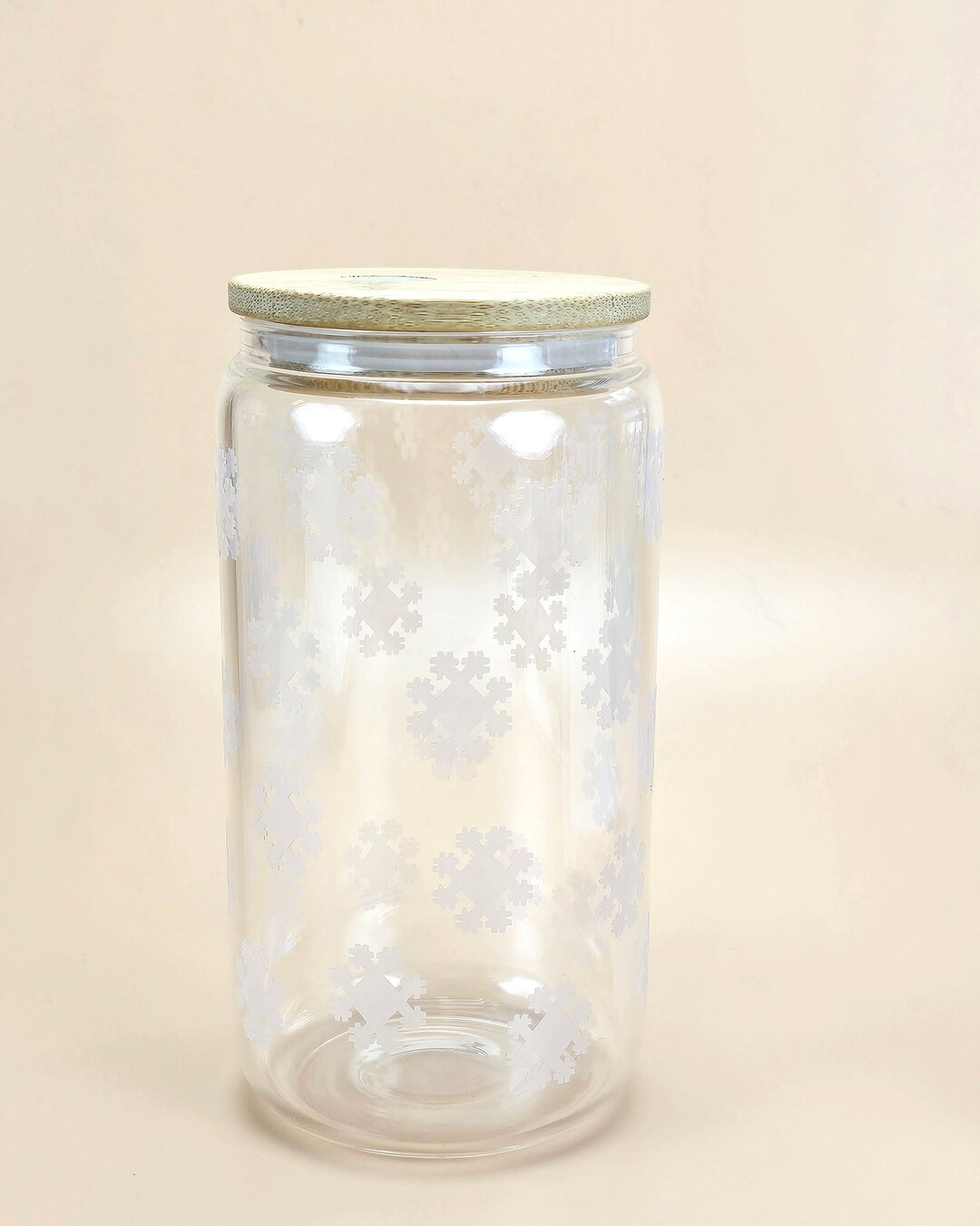 Iu Mien Embroidery Design | 16oz Glass Tumbler With Bamboo Lid | Glass ...