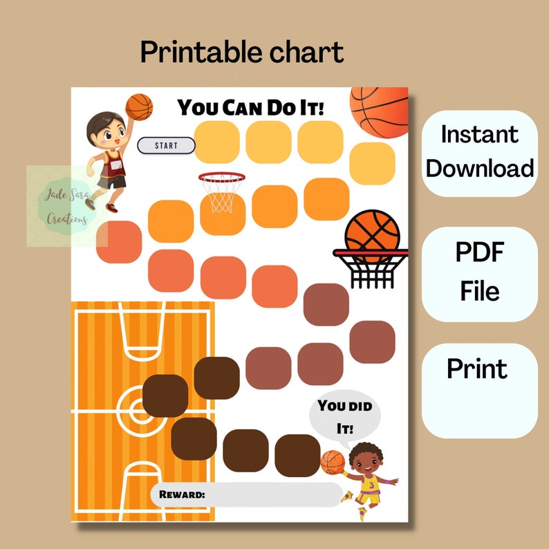 Reward Chart, Chore Chart, Checklist for Kids, Responsibility Chart ...