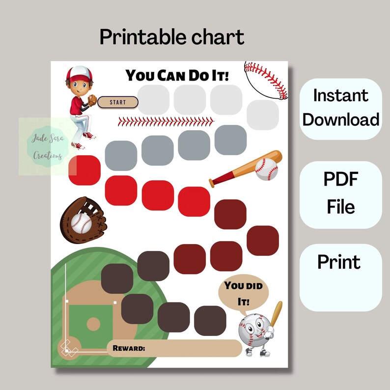 Reward Chart, Chore Chart, Checklist for Kids, Responsibility Chart ...