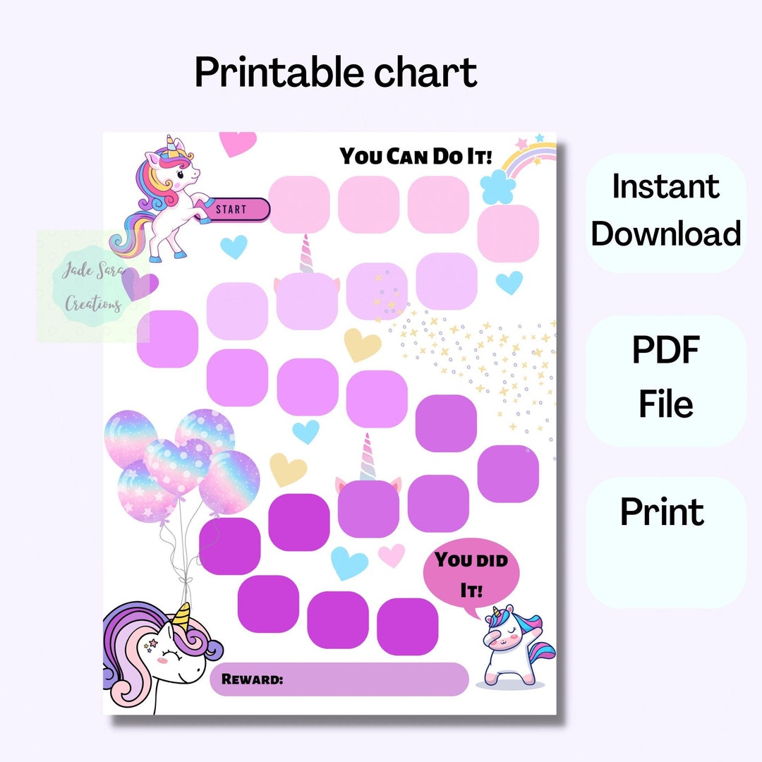 Reward Chart, Chore Chart, Checklist for Kids, Responsibility Chart ...