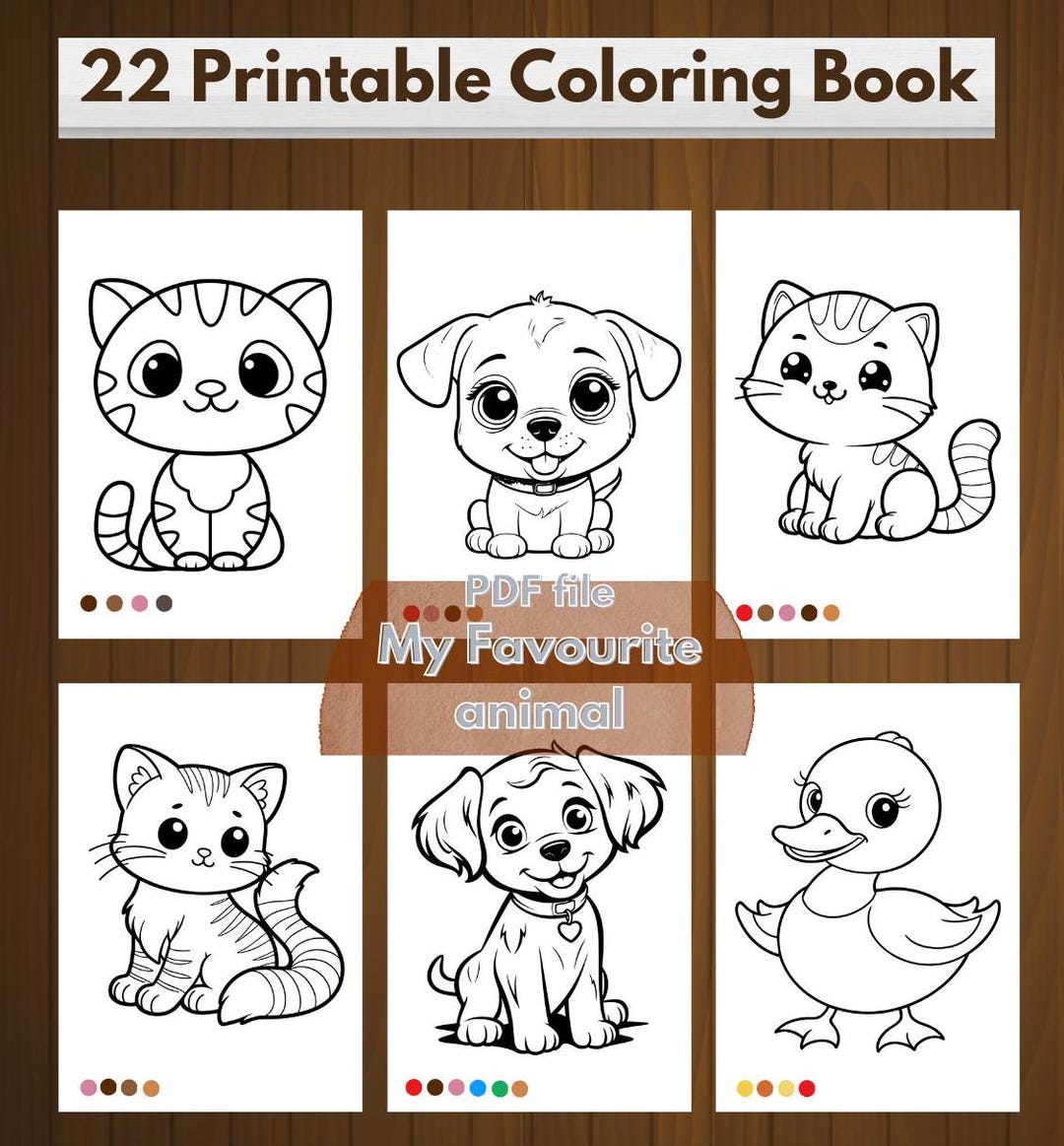 22 Printable Coloring Pages for Kids, Toddlers, Preschoolers, Coloring ...