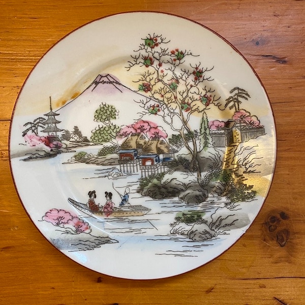 Hand Painted Made in Japan Plates - Etsy