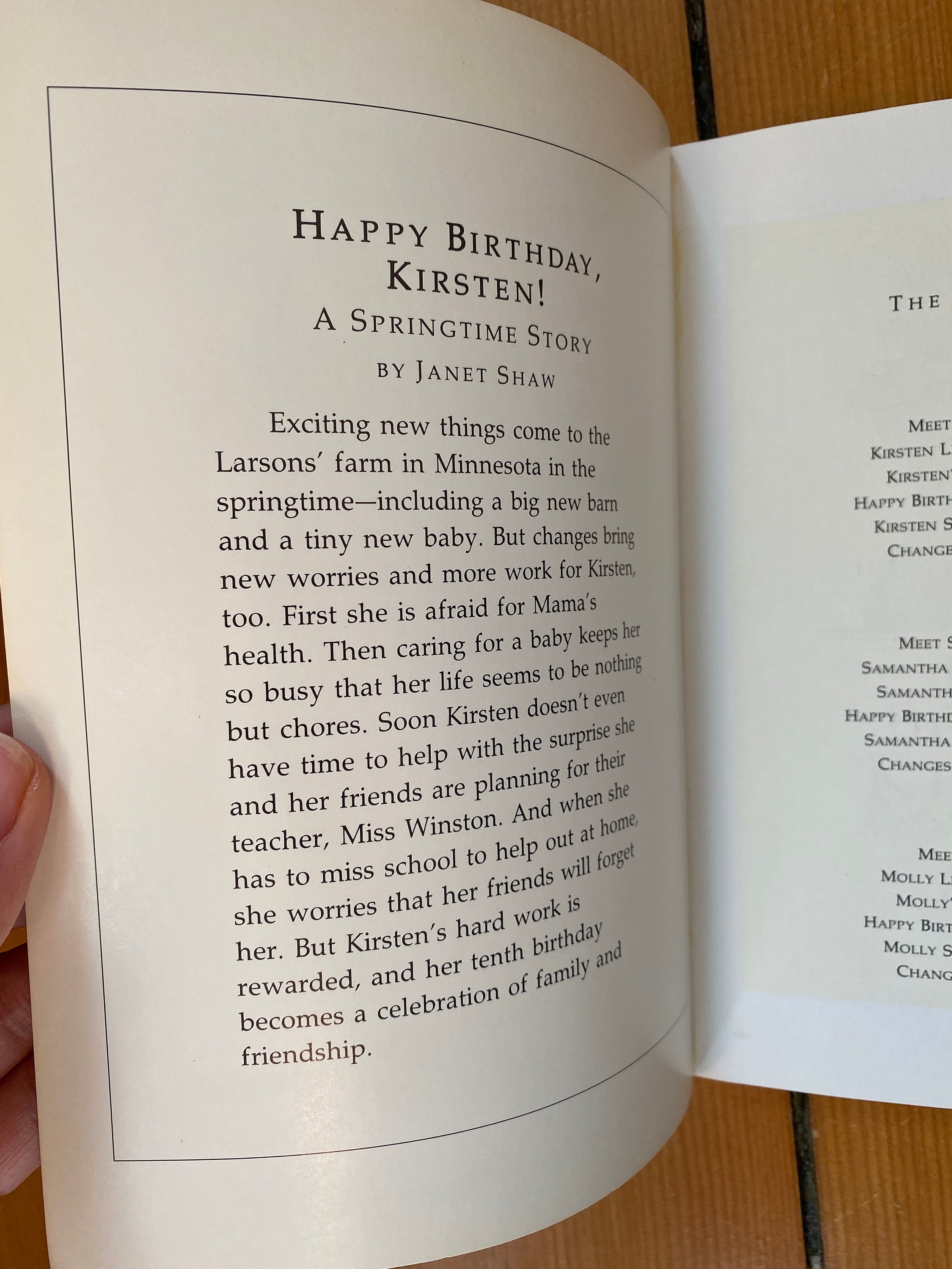 American Girl Kirsten Larson Book Happy Birthday Kirsten - Etsy