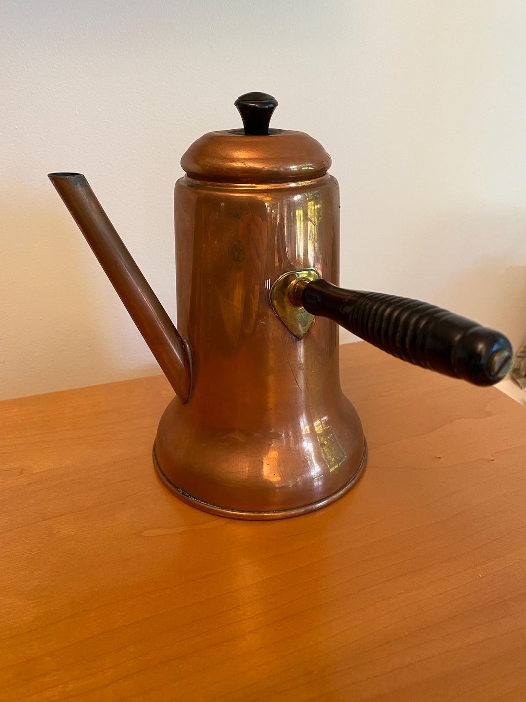 Vintage Coppercraft Guild Copper Coffee Tea Pot - Taunton Mass. USA ...