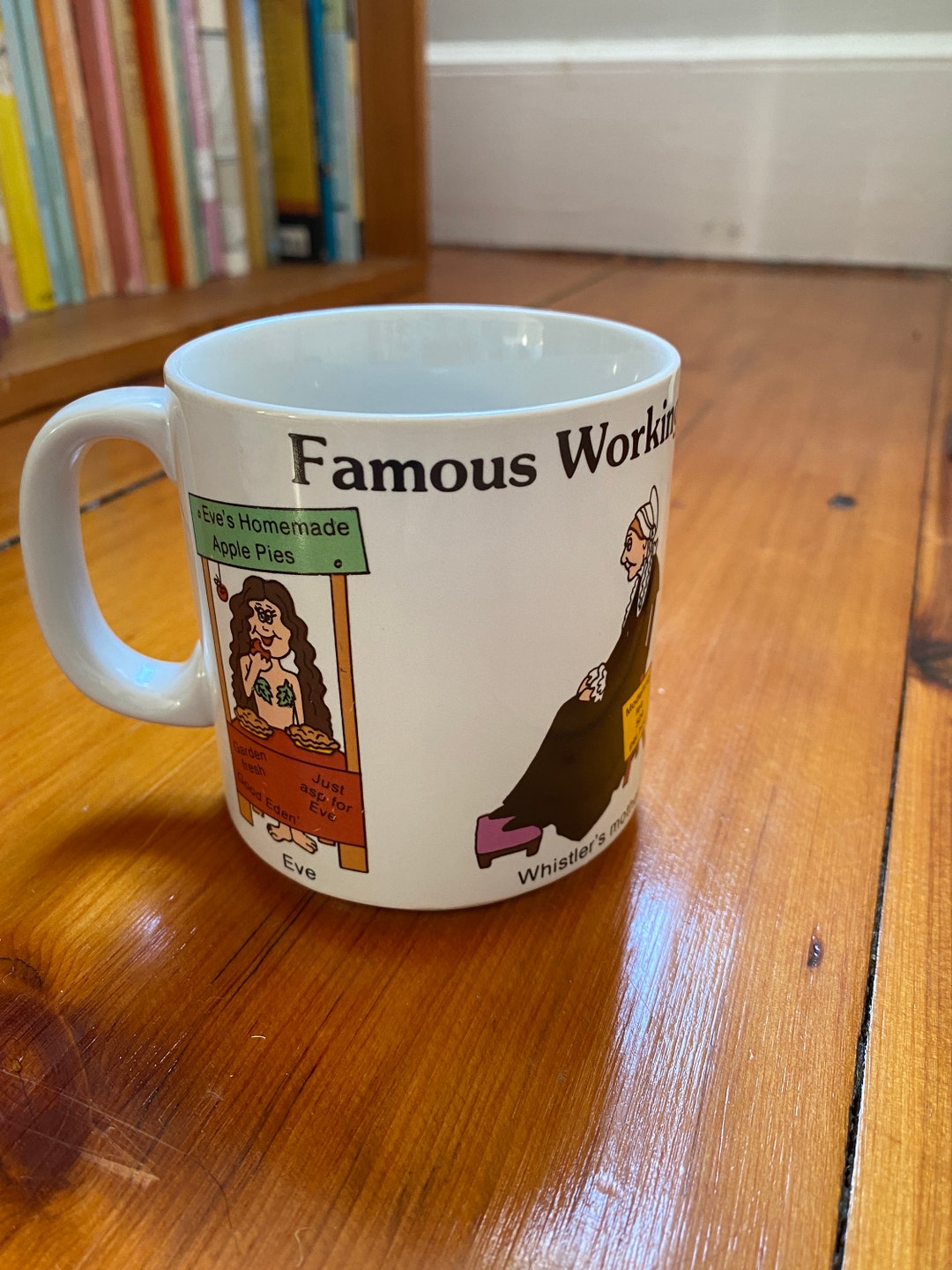 Vintage Famous Working Women in History Ceramic Mug - 1980s Cartoons ...